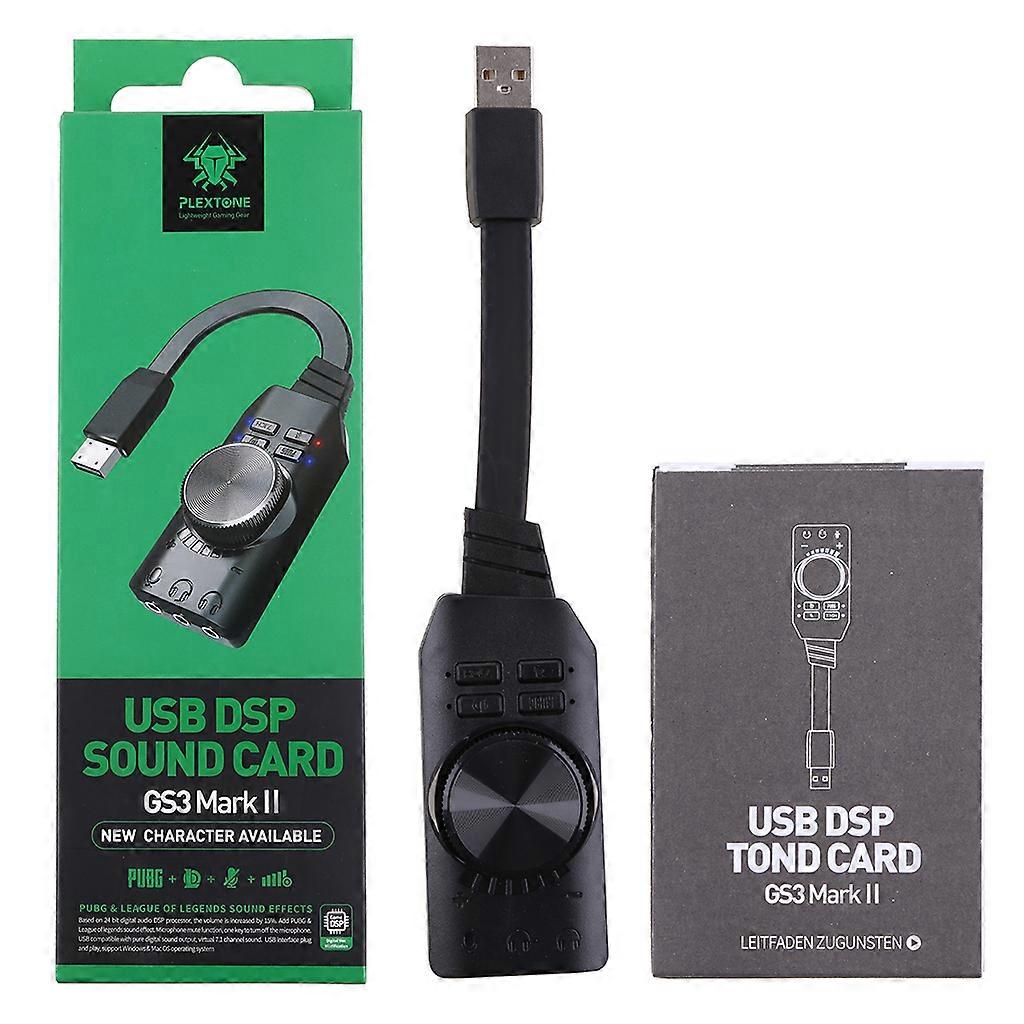 7.1 Channel Surround 3D Audio Adapter 3.5mm USB External Sound Card DAC Output | Fruugo UK