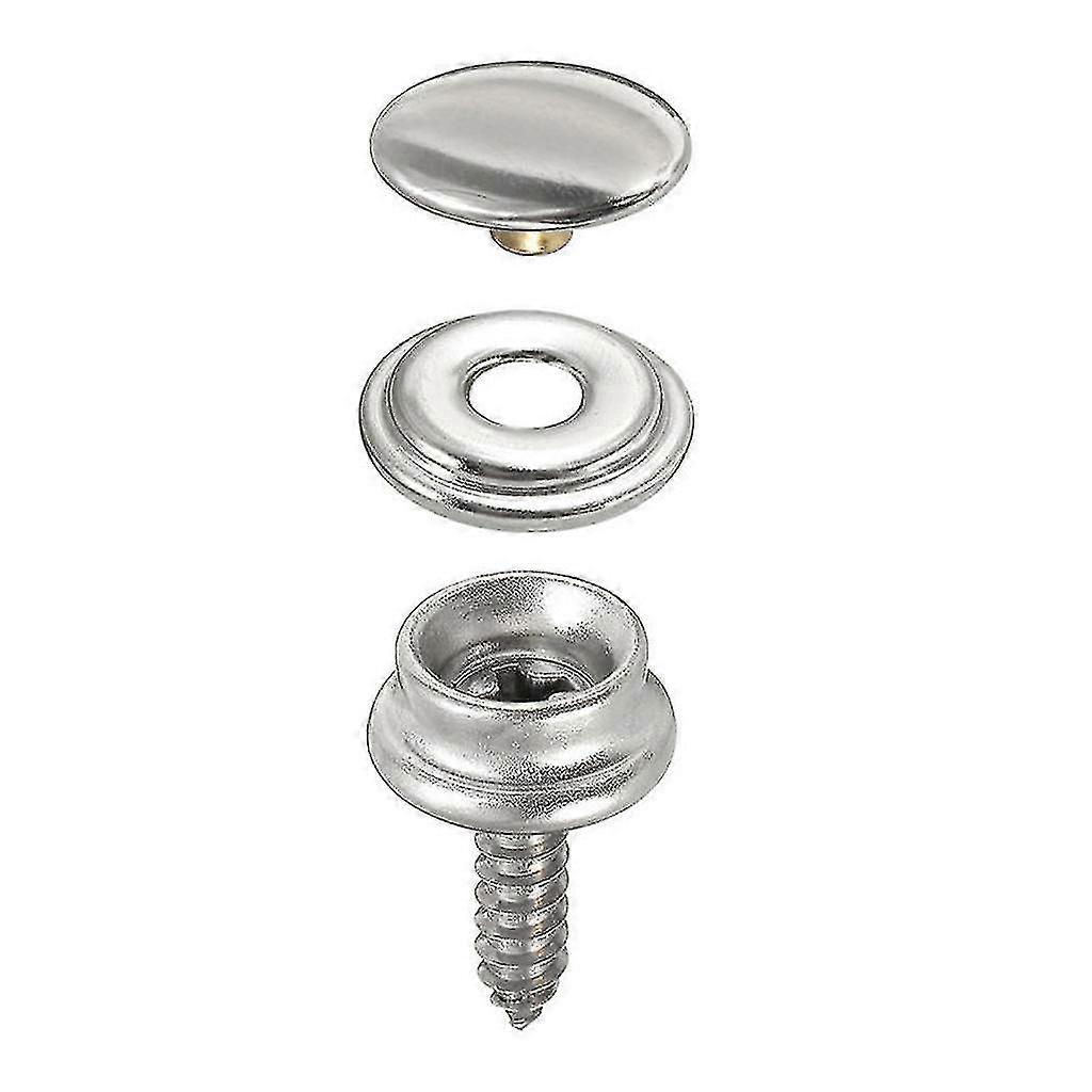 10 Sets Stainless Steel Tapping Snap Fastener Kit Tent Marine Yacht ...