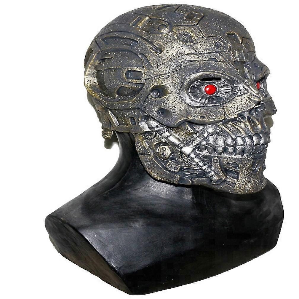Terminator T800 Mask Latex Full Face Cover Halloween Cosplay Prop ...