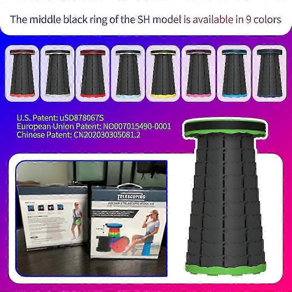 Retractable Plastic Chair Outdoor Family Telescopic Stool Plastic Stool ...