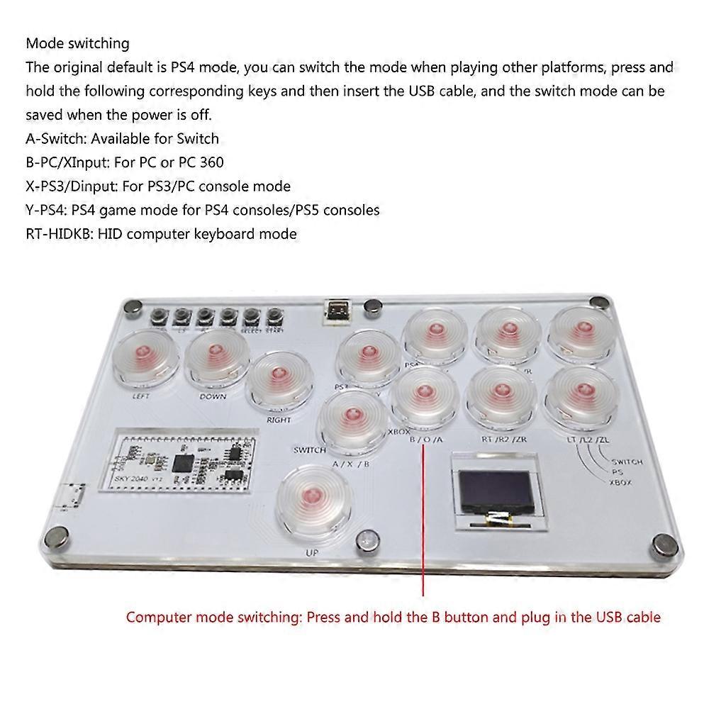 Fight Stick Arcade Joystick Hitbox Controller Keyboard Mechanical ...