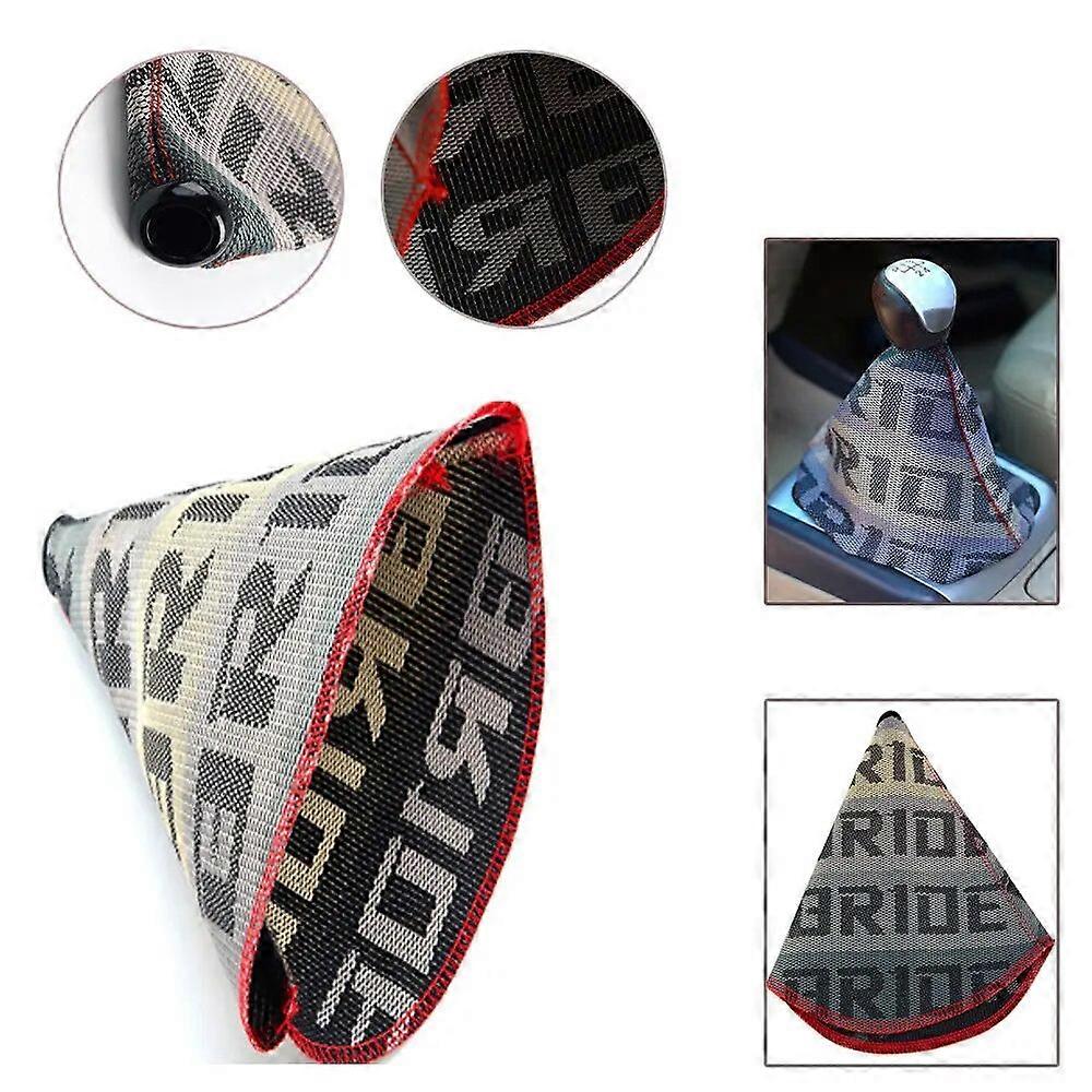 JDM BRIDE High Quality Hyper Fabric Gear Shift Knob Boot Racing Shifter ...