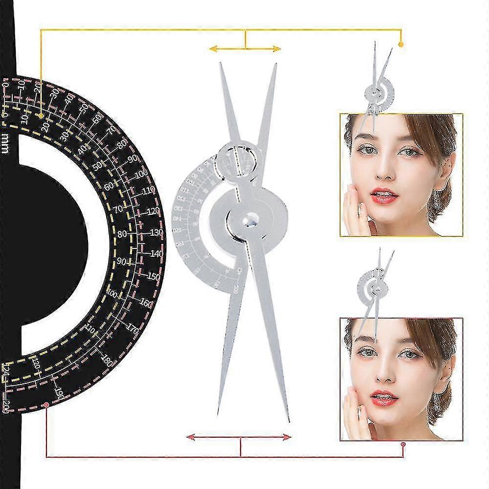 Double Scale Vernier Caliper Eyebrow Golden Ratio Caliper Micro Scraper ...