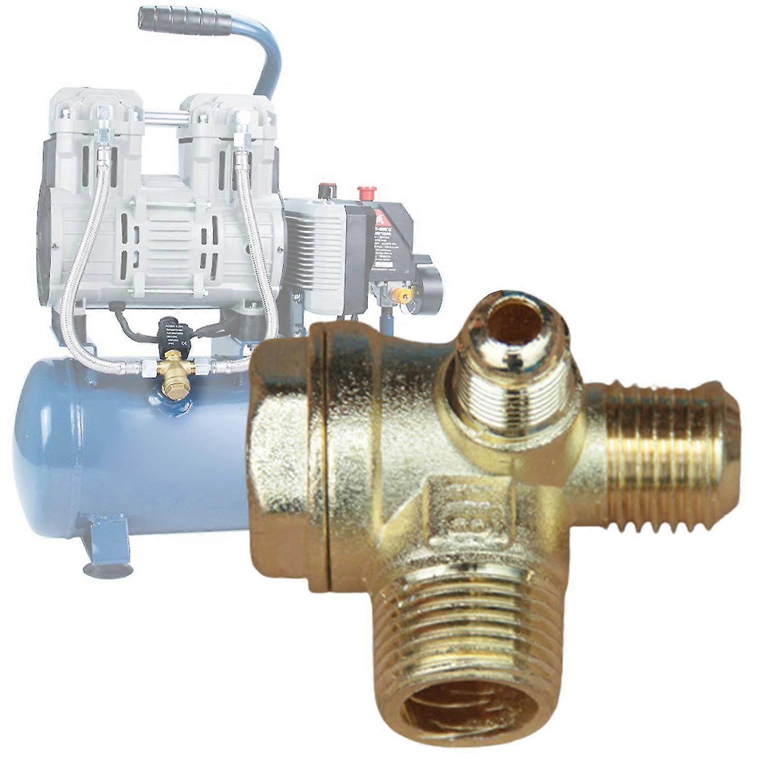 Air Compressor Check Valve 3-way Easy Installation Copper/zinc Alloy ...