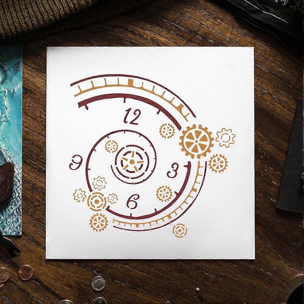 Spiral Clock Face Stencil for Painting 11.8x11.8 inch Large Clock Face ...