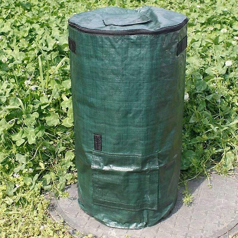 Garden Compost Bag, Foldable PE Organic Waste Compost Sack 45x80cm ...