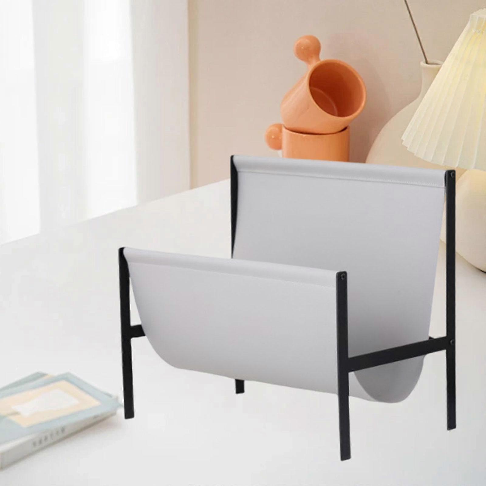 Magazine Rack Storage and Display Stand Books Multifunctional Decor ...