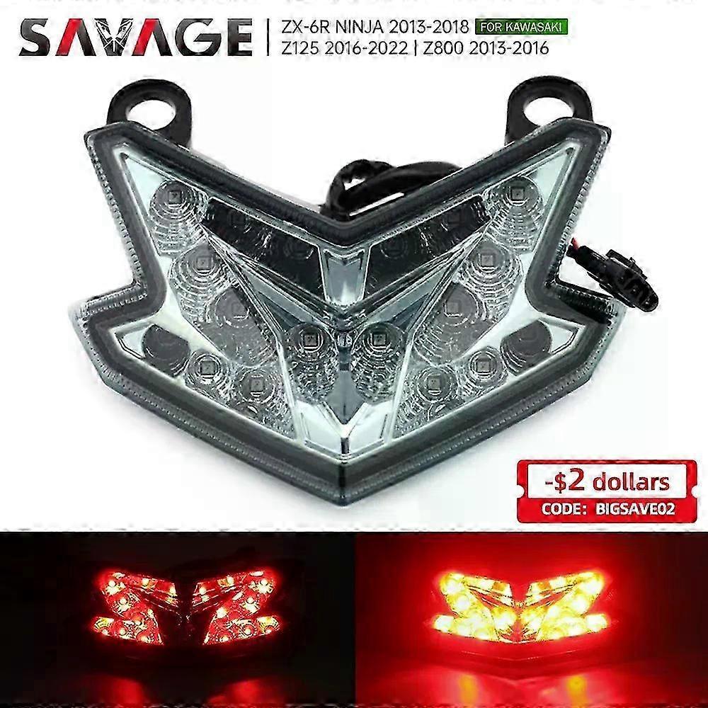 Applies to LED Brake Light Tail Lamp For KAWASAKI Z125/Pro 2013-2022 Z800 ZX6R NINJA 2013-2018 ...