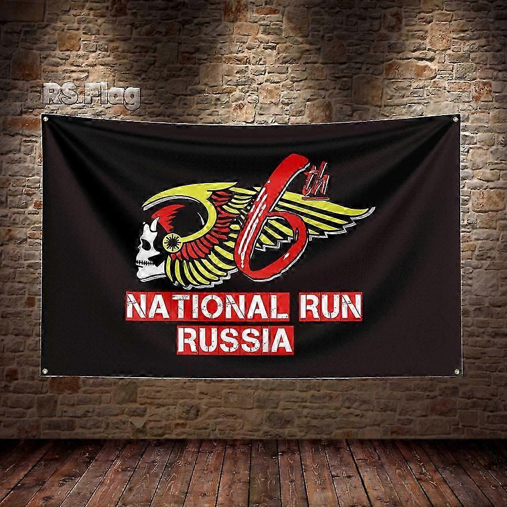 3x5 Ft Hells Angels Flag Polyester Printed Motorcycle Garage Decor ...