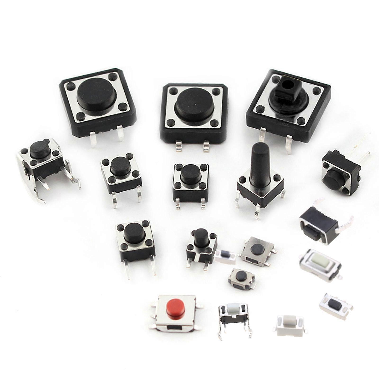 Essential 250PCS Tactile Push Button Switches Micro Tact Switches Must ...