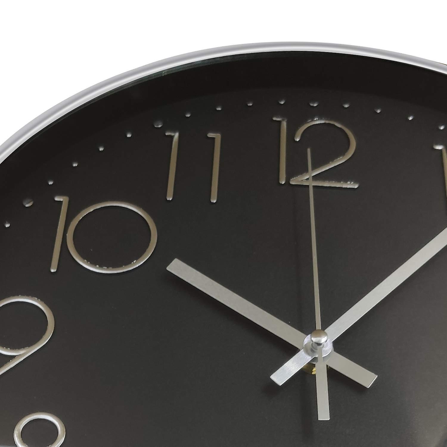 Wall Clock,12" Digital Wall Clock, Large Silent Non-ticking Quartz Wall ...