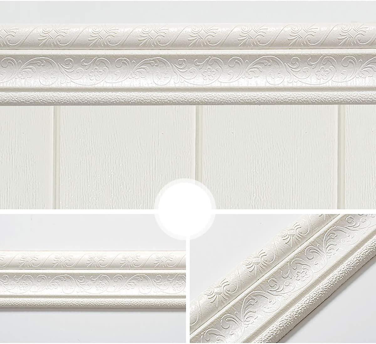 3d Pattern Sticker Wall Trim Line Skirting Border Decor Self Adhesive ...