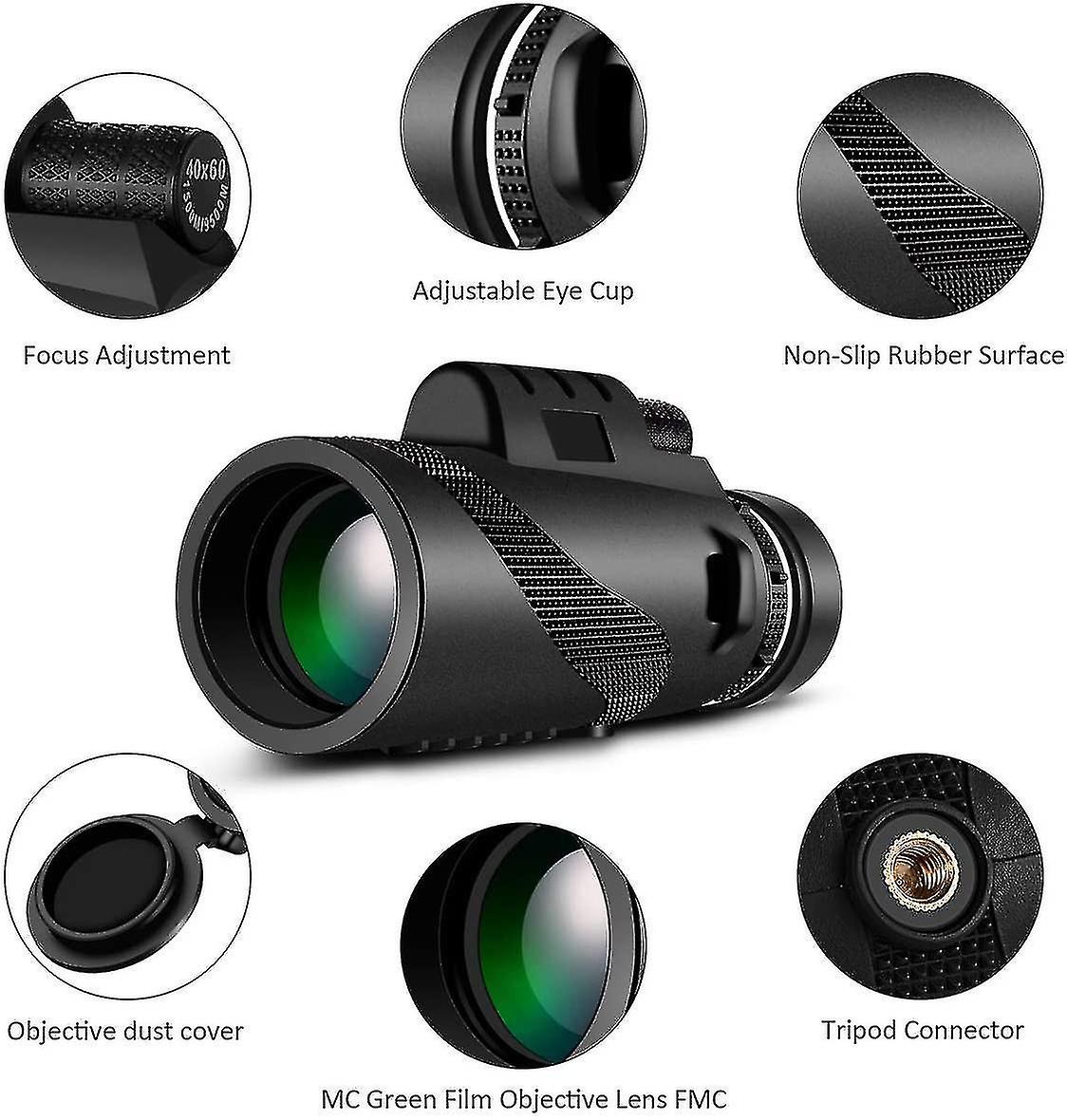 Monocular 80x100 High Power Hd Monocular Starscope Monocular With ...