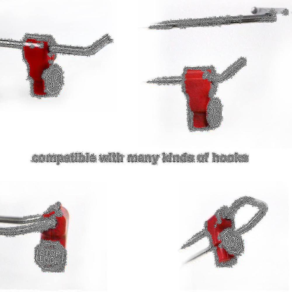 Peg Hook Lock Stop Lock 100 Pieces Plastic Red Stop Lock Anti-theft ...