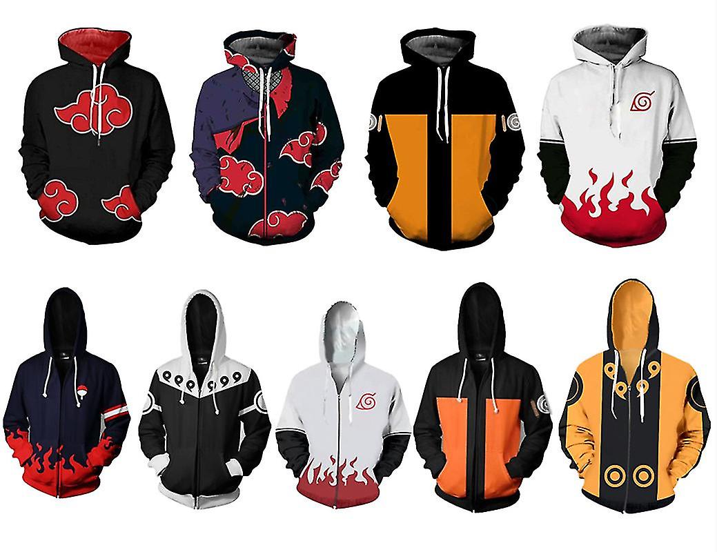 Naruto Uchiha Itachi 3d Printing Zipper Hooded Cover Jacket | Fruugo UK