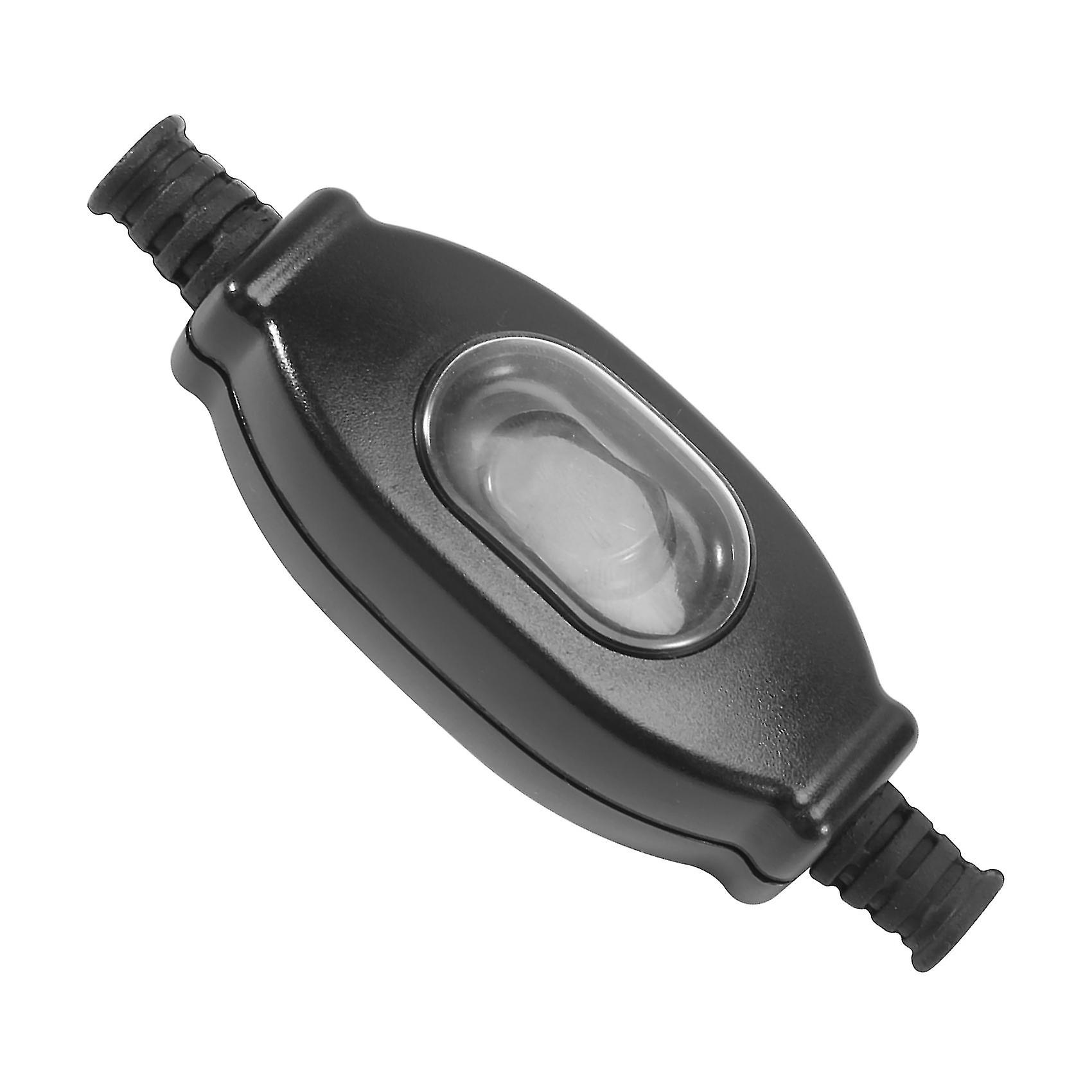 3a 250v 8mm Waterproof In Line Switch Cord Switch Ip65 Round Wire Silver Contact Double Cut ...