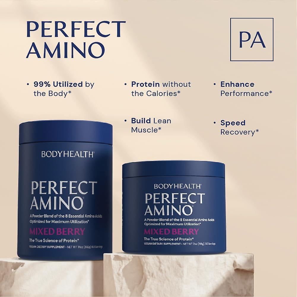 BodyHealth Perfect Amino Powder Mixed Berry 60 Servings 13.92 oz 394.8g ...