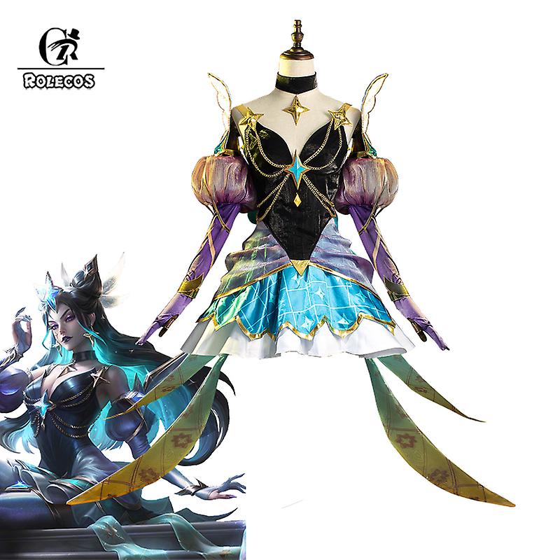 Oyun Lol Star Guardian Prestij Syndra Cosplay Kostüm Lol Syndra Cosplay ...