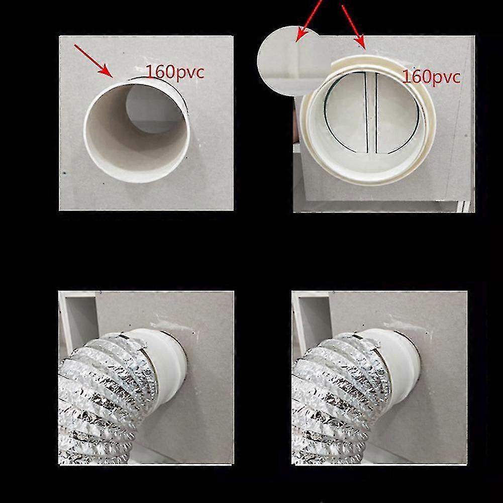 Kitchen Range Hoods Check Valve For 150/160/180mm Pipe Double-ended ...