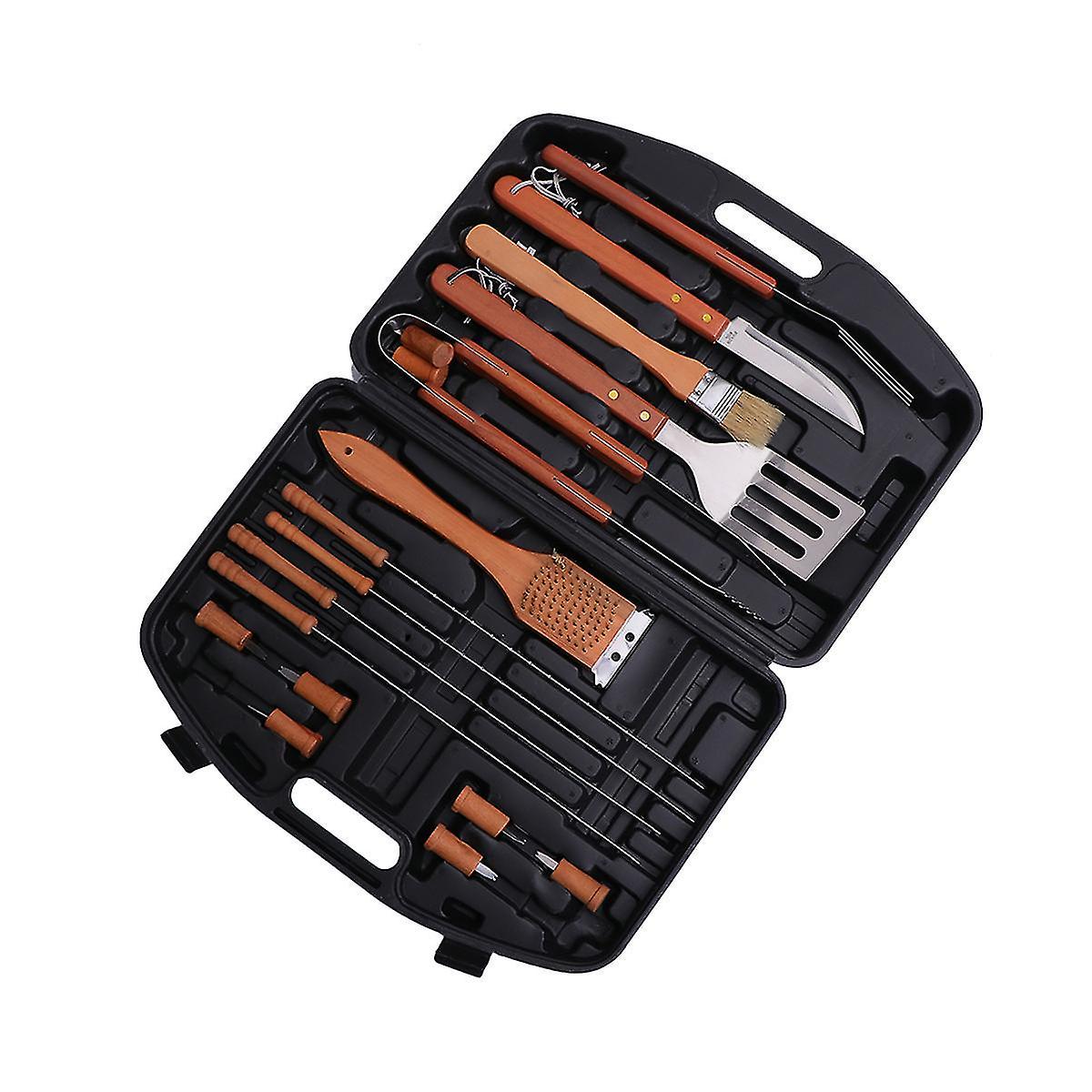 As shown 18pcs stainless steel bbq tools perfect outdoor barbecue grill ...