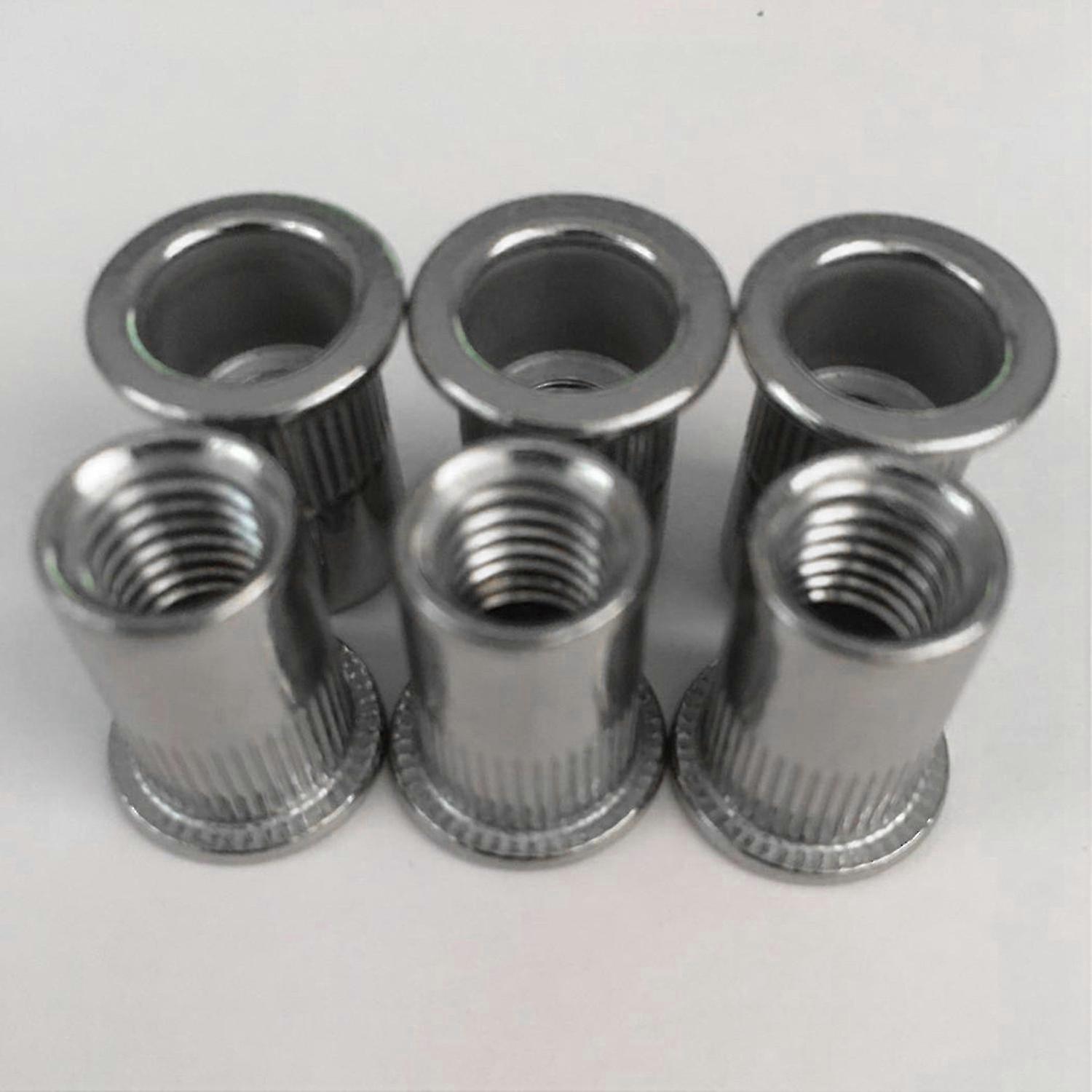 30Pcs M8 Rivet Nuts Stainless Steel Threaded Rivet Insert Nuts M8-1 ...
