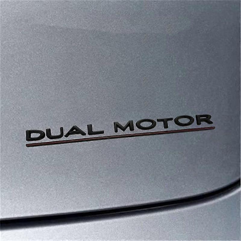 For Model 3 Y X S Dual Motor Emblem - 3D Dual Motor Badge Sticker Decor ...