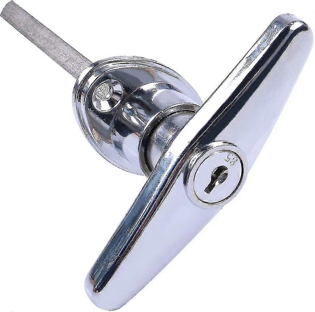 Garage Door Keyed T-handle Lock Kit Universal Replacement Hardware ...