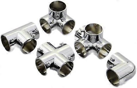 Round pipe connector zinc alloy tee right-angle four-way T-pass elbow ...