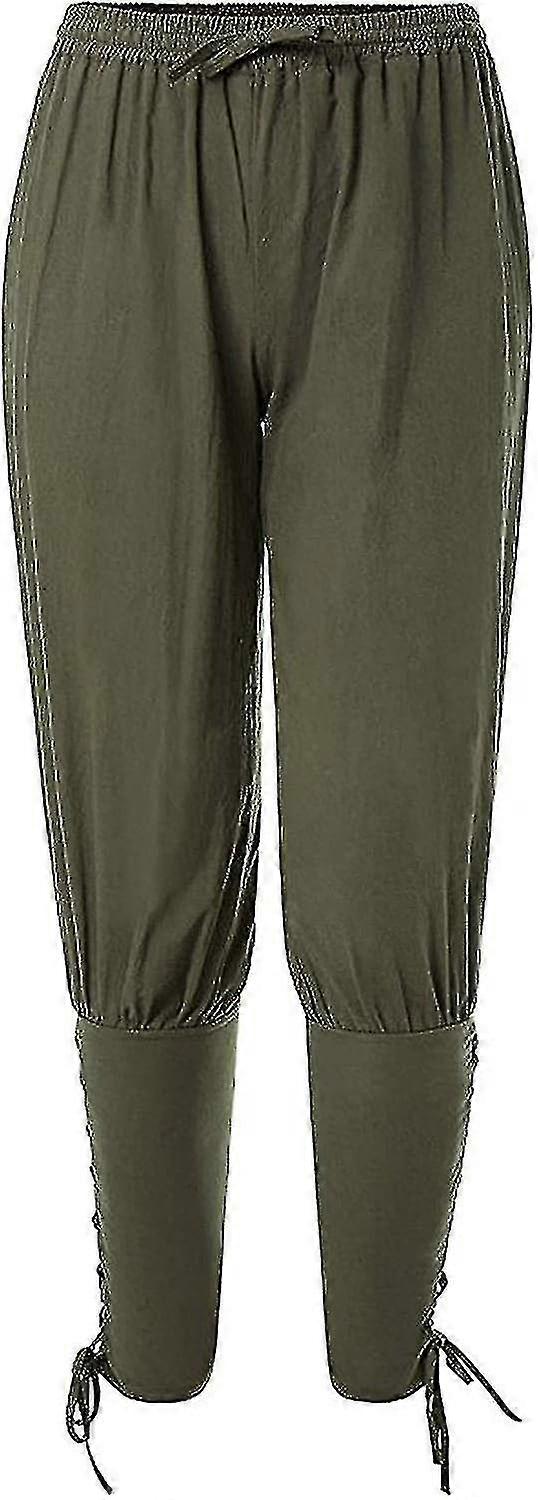 Men's Ankle Banded Pants Medieval Viking Navigator Pirate Costume ...