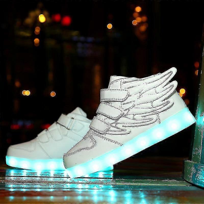 Led Light Up Sneaker With Wing Usb Rechargeable Flashing Sneakers Led ...