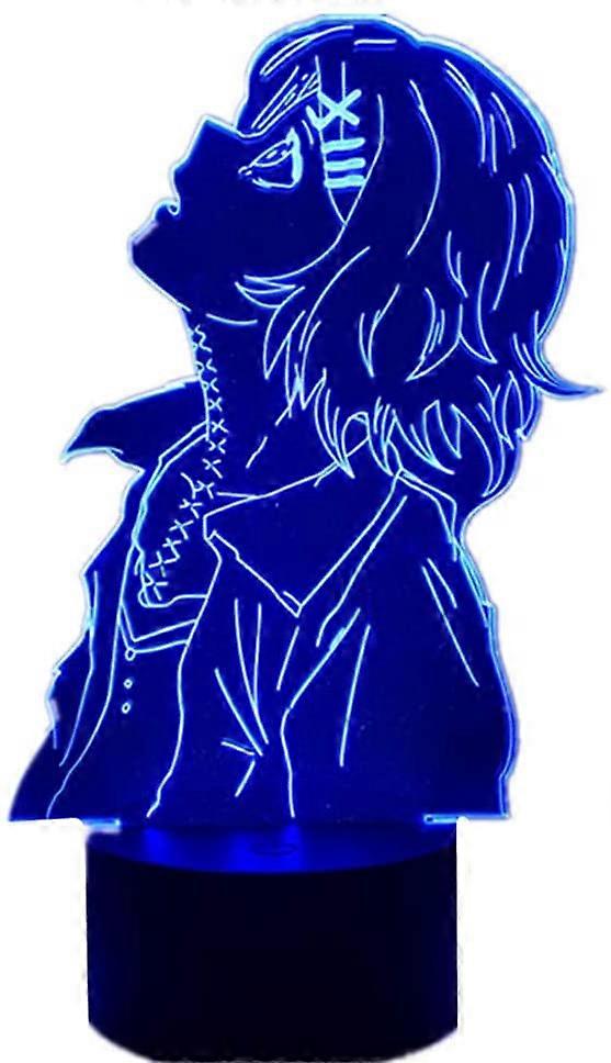 Wekity Acrylic Anime Manga 3D Lamp Juuzou Suzuya for Bedroom Decor ...