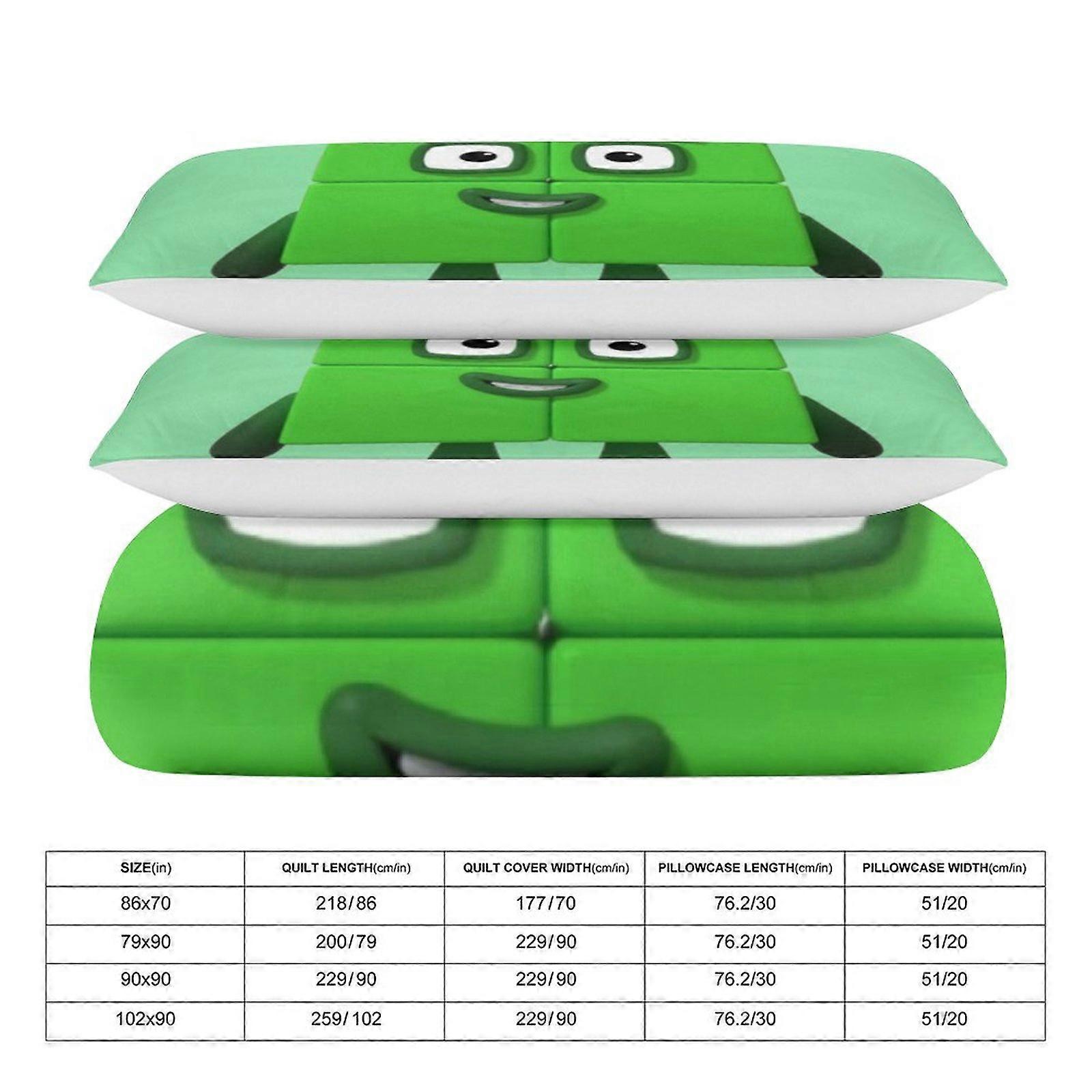 x134 Numberblocks Bed Duvet Cover Microfiber Bedding Sets 3D Printed ...