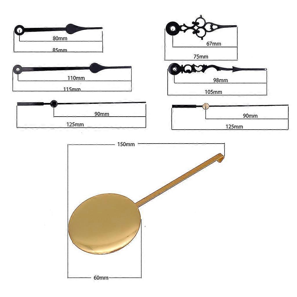 Quiet Quartz Clock Movement Clock Mechanisms With Battery Operated ...