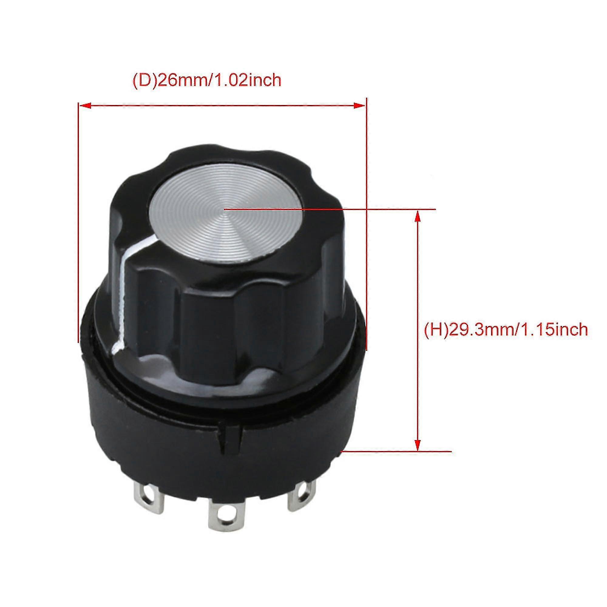 4 Positions Selector Rotary Position Switch With Knob Small Home ...