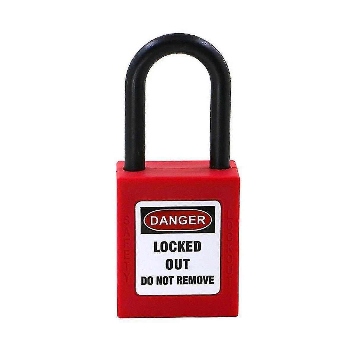10pcs Safety Lockout Padlock 38mm Nylon Shackle Engineering Plastics ...
