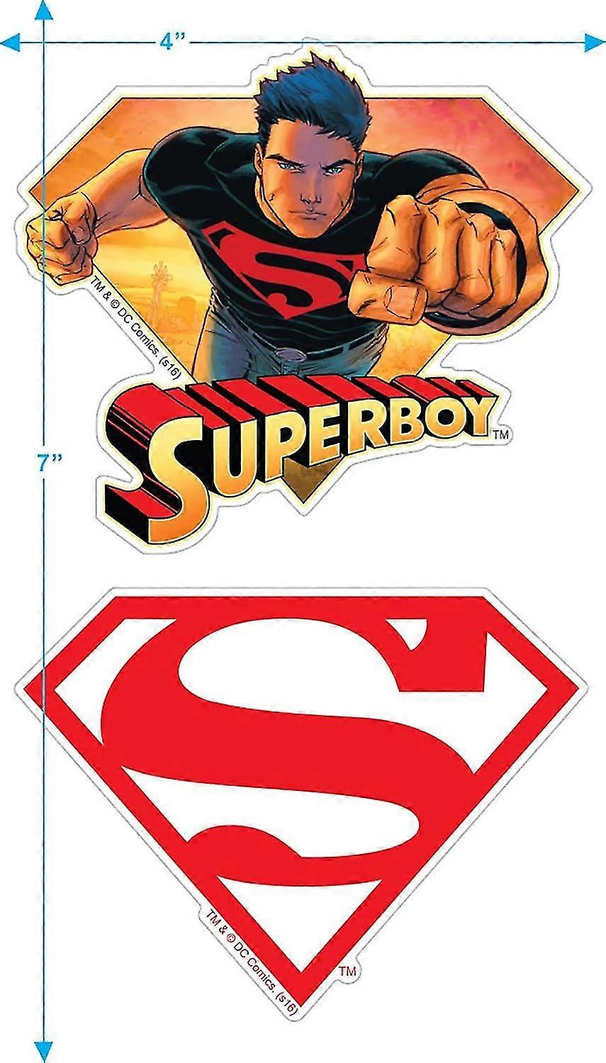 Classic Superboy Superman Logo T Shirt & Stickers 1 | Fruugo UK