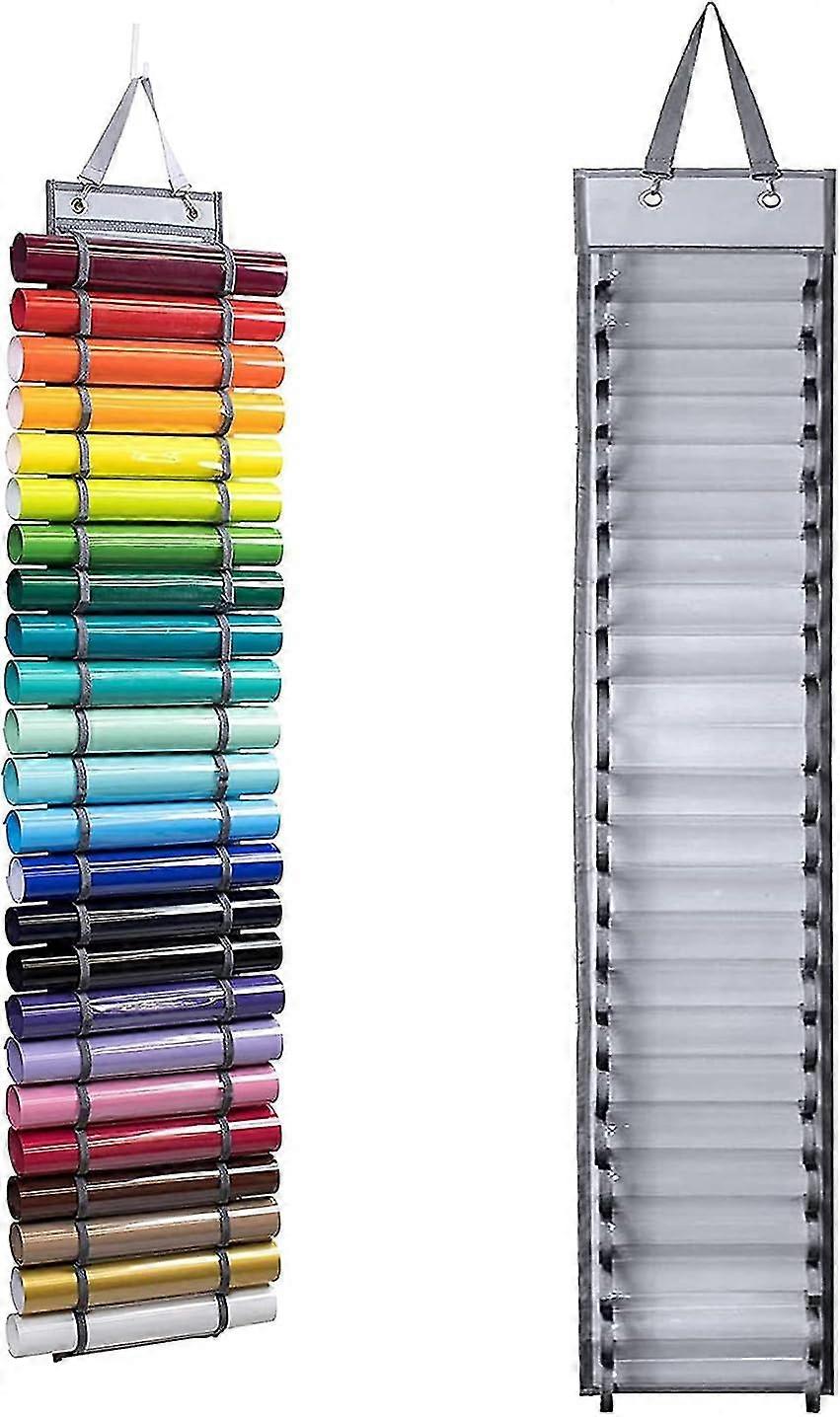 Vinyl Storage Rack, 24 Holes Vinyl Roll Holder Vinyl Organizers Craft ...
