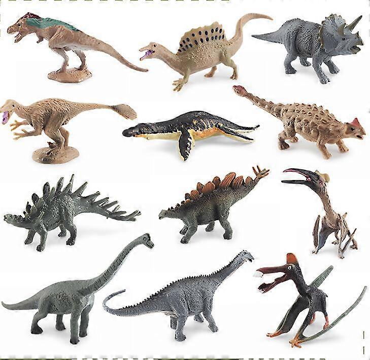 12st Mini Jurassic Dinosaurs Figurer Set Giganotosaurus Baryonyx ...