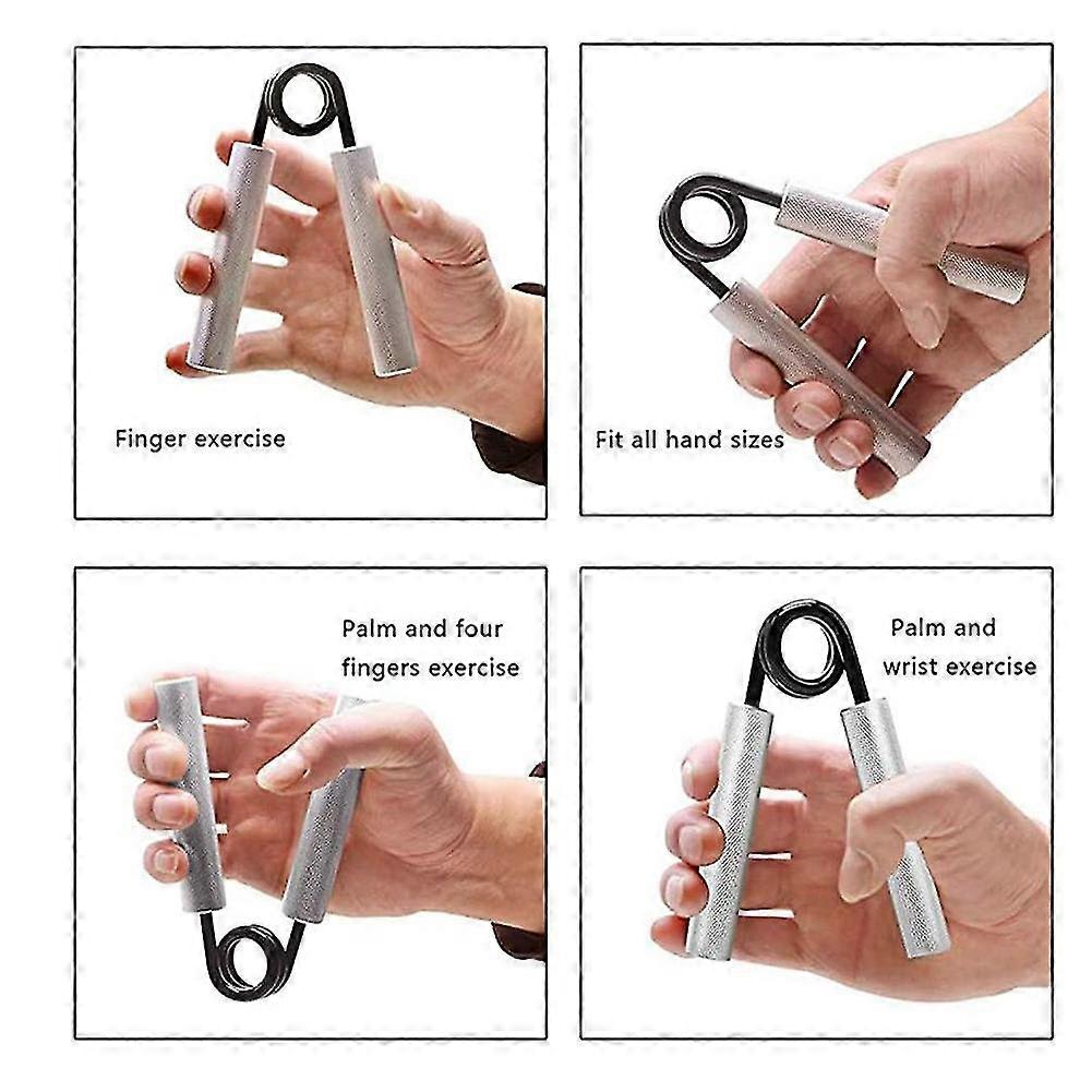 Hand Grip Strengthener Set Of 3 (100lb,200lb,300lb) Metal Grip Strength ...