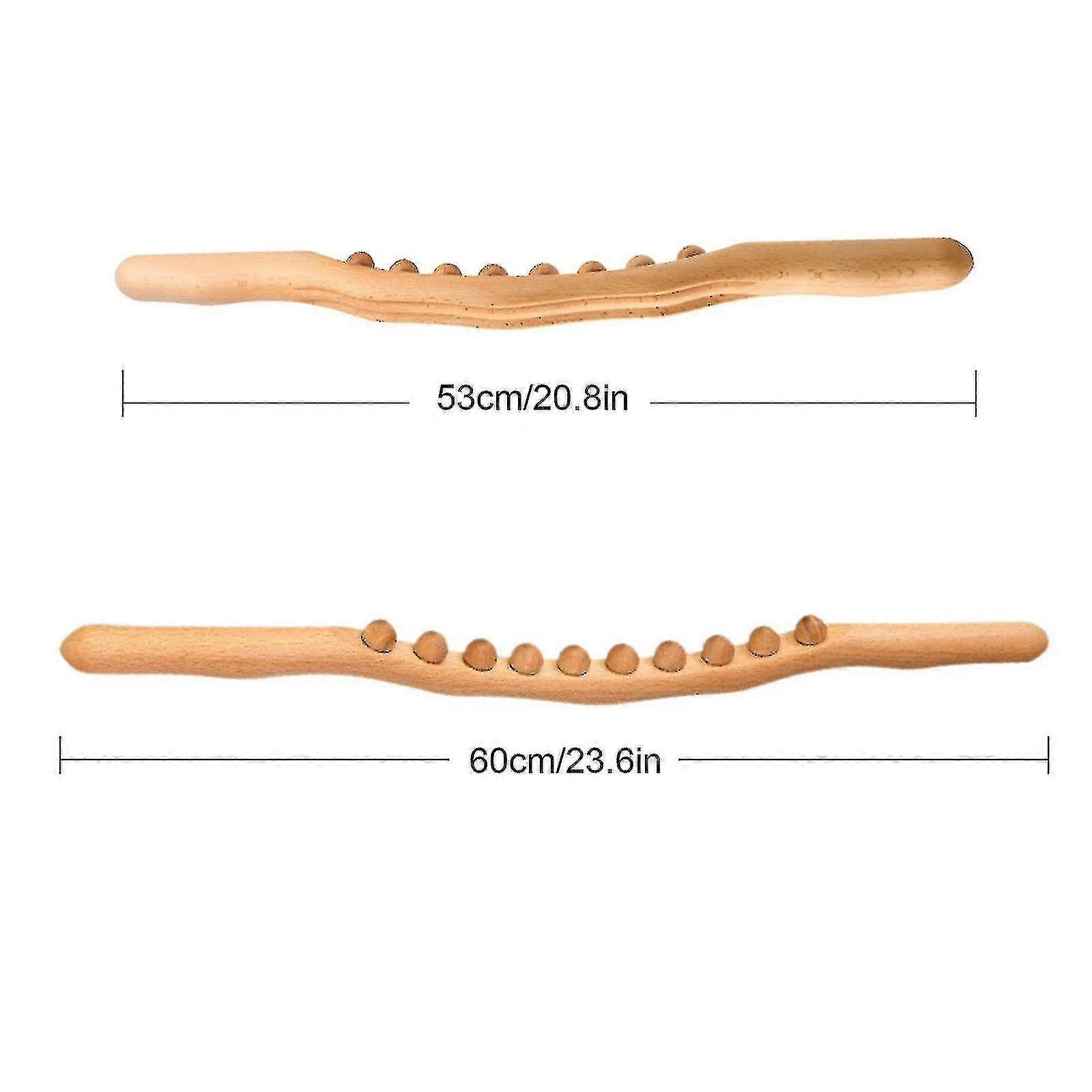 Wooden Massage Stick Body Scraping Massager Spa Therapy Massage Tool ...