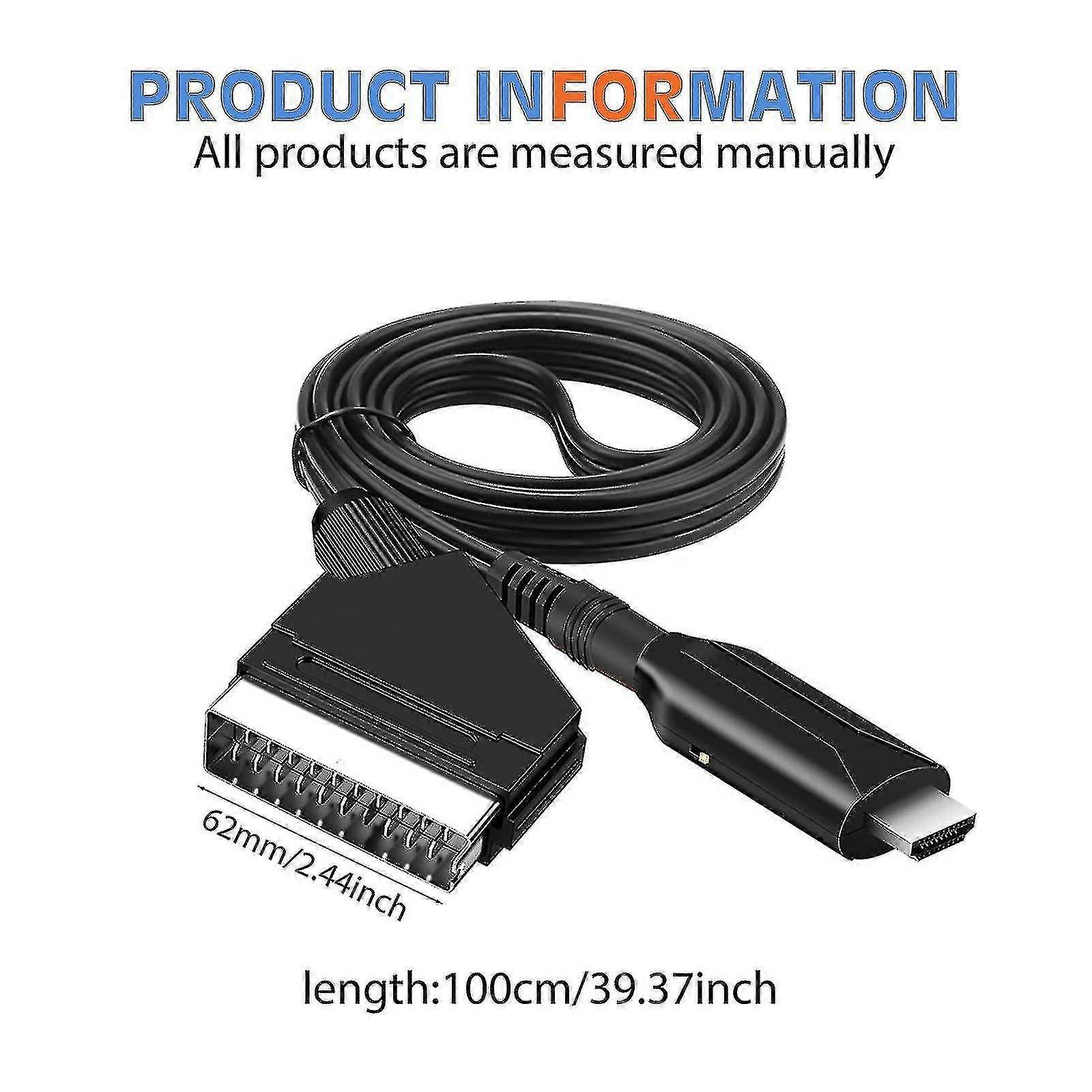 Scart To Hdmi Cable - Scart To Hdmi Adapter - All In One Scart To Hdmi ...