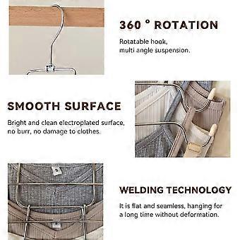 Foldable space-saving clothing rack, multi-layer hanging belt Buckhart ...