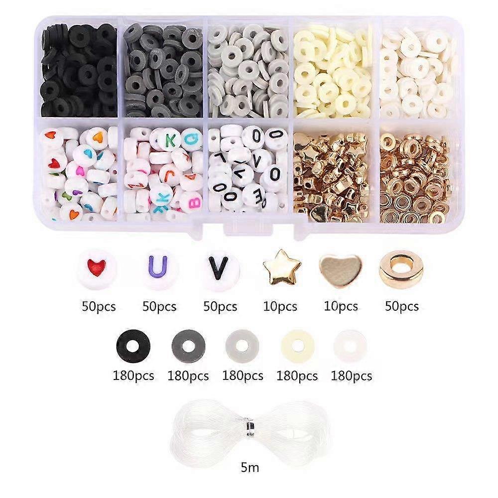 New Polymer Clay Bead & Alphabet Set - CCB Beads for Bracelets ...