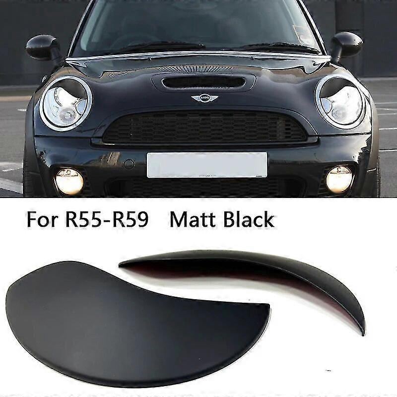 2 Pcs For Bmw Mini Cooper F54 F55 F56 F57 R55-r59 Headlight Eyebrow ...