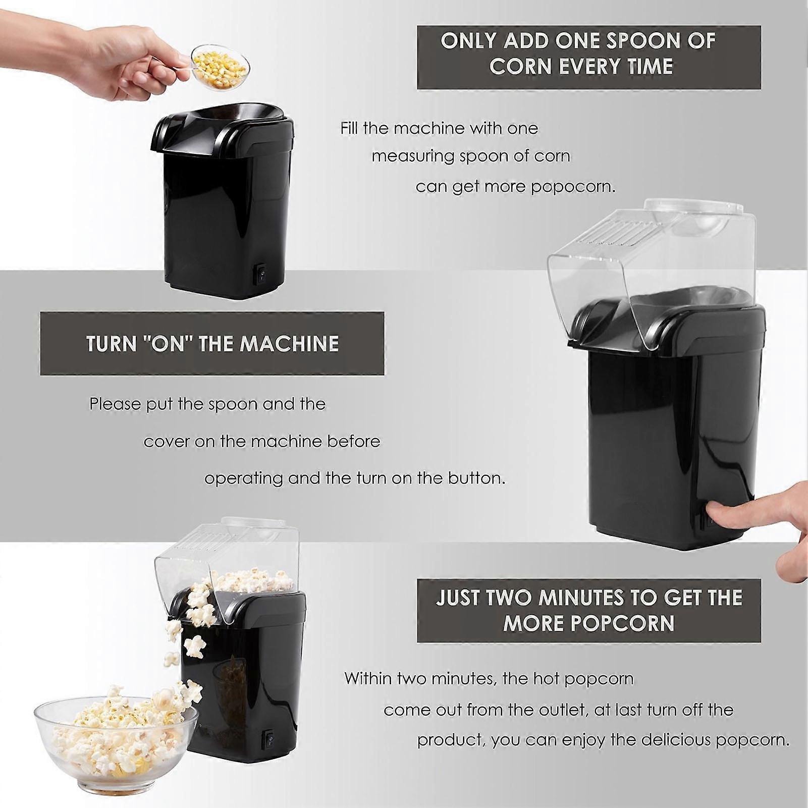 Popcorn Maker Professional Healthy Plastic US/EU Plug Effective Mini ...
