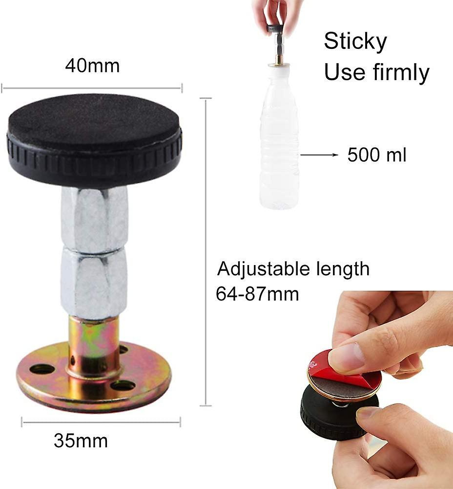 4 Pieces Adjustable Threaded Bed Frame Anti-shake Tool Telescopic ...