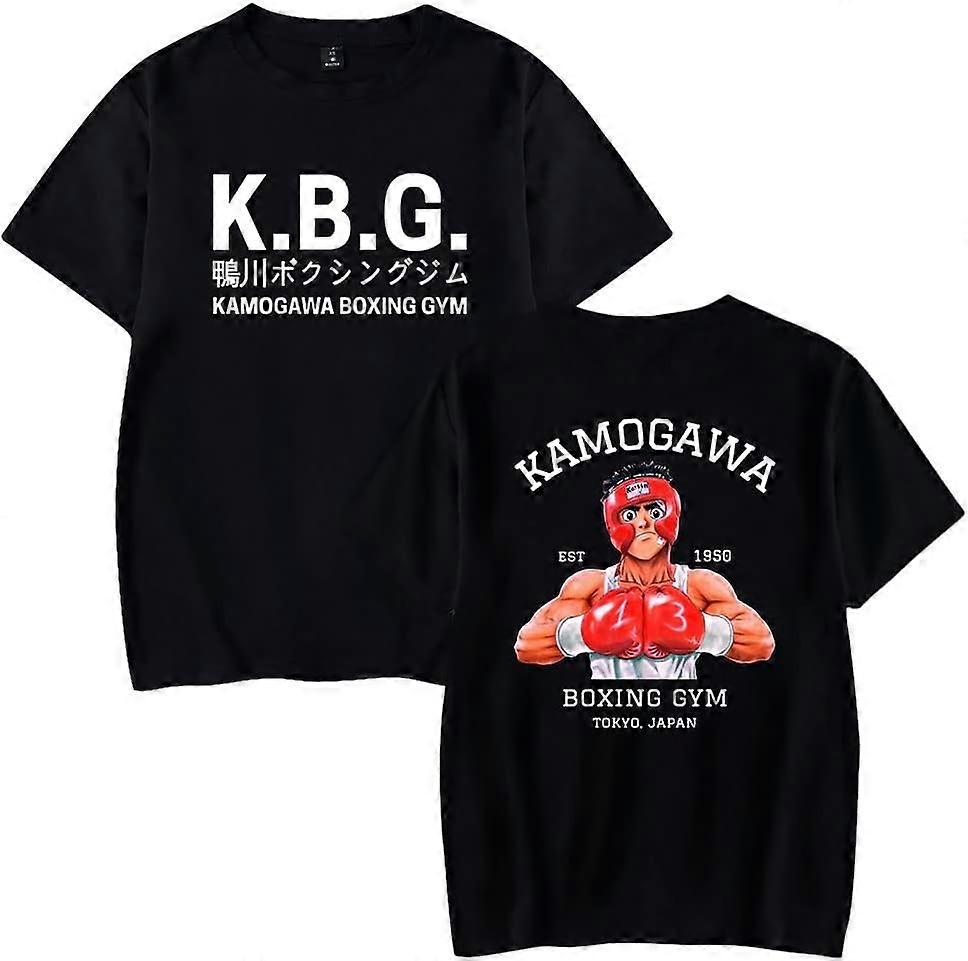 Hajime No Ippo Kamogawa Boxing Gym T-Shirt Crewneck Short Sleeve Tee ...