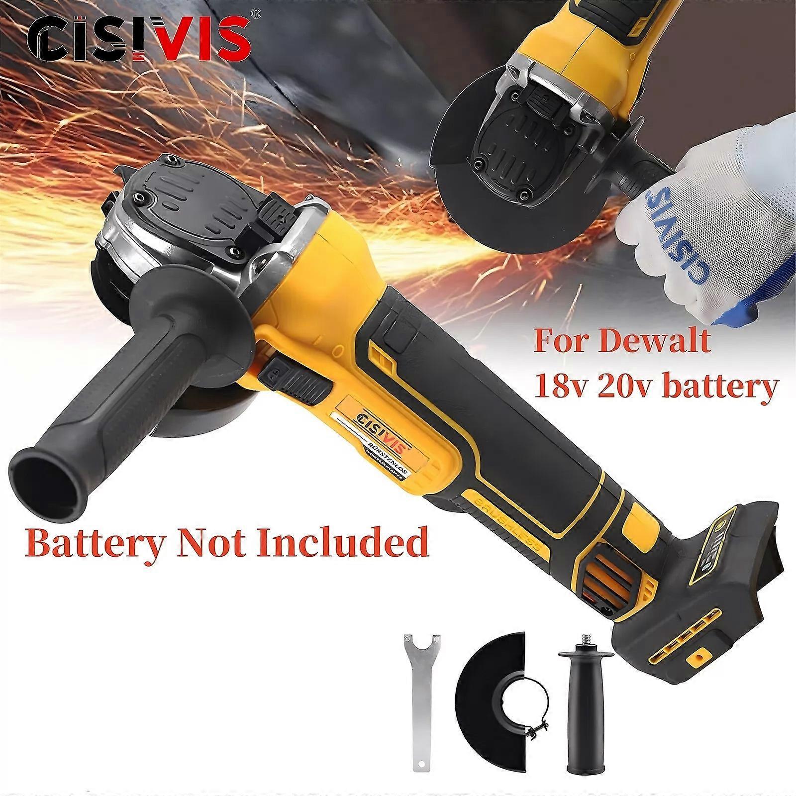 Cordless Angle Grinder Brushless Motors Metal Grinder New For Dewalt ...