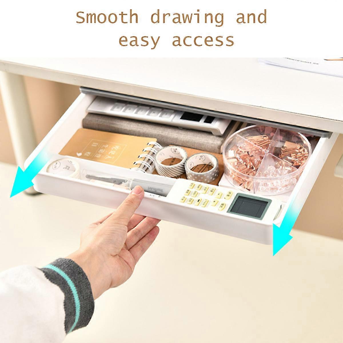 Under Desk Drawer, Compact Construction Strong Carrying Capacity ...