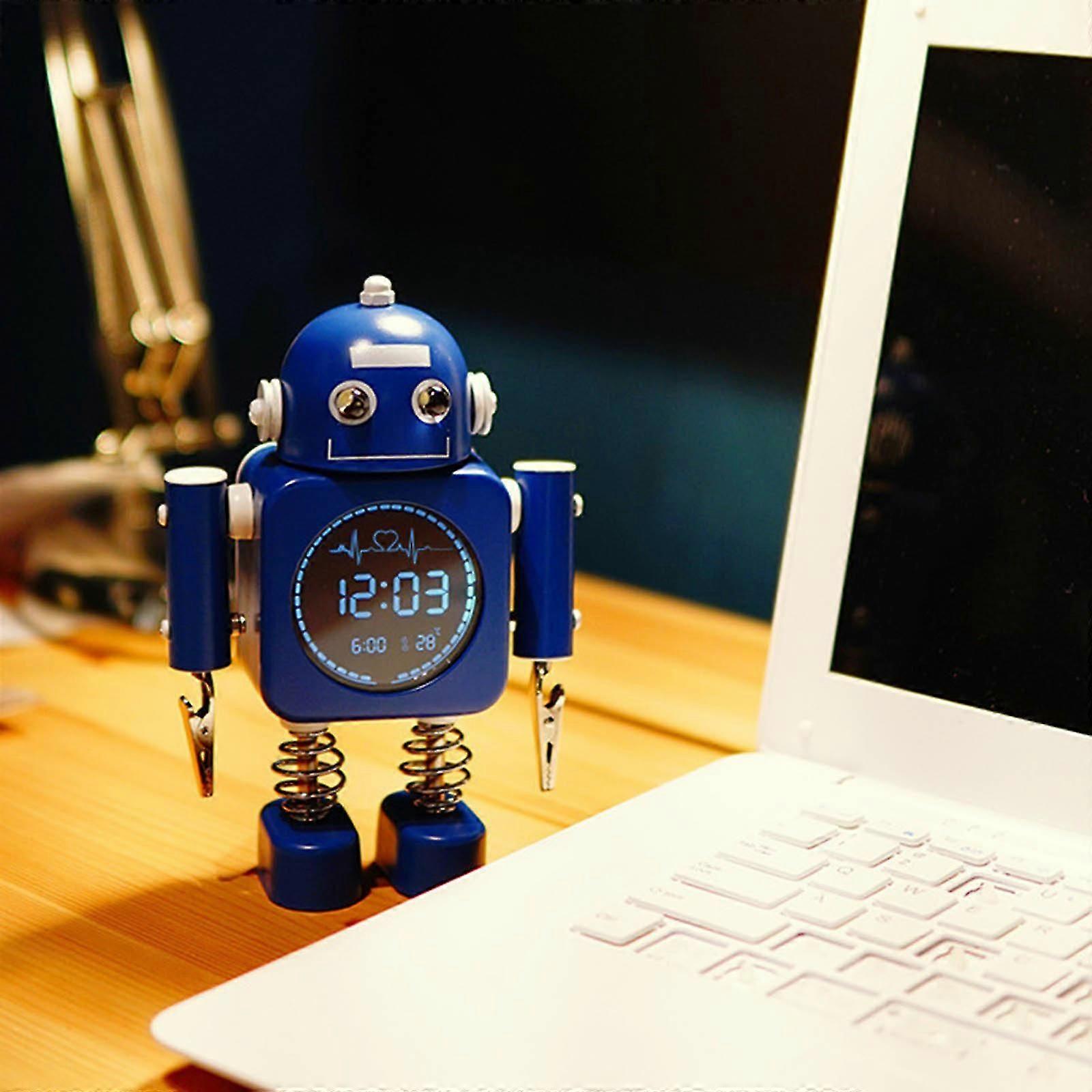 Robot for Smart Digital Alarm Clock with Snooze Mode Temperature Displaying for Girls Boys Wake ...